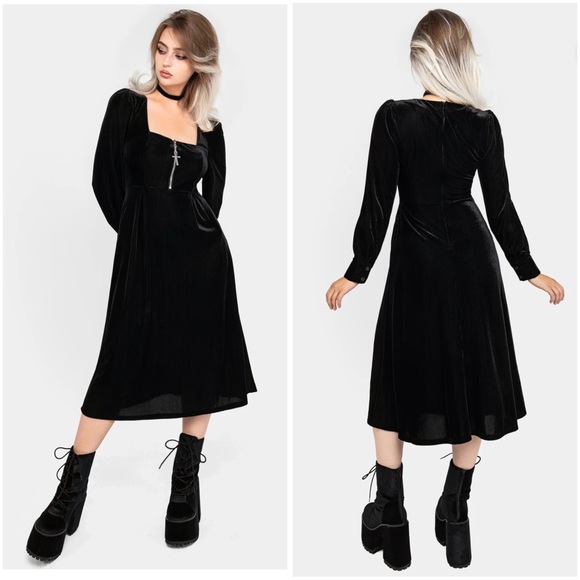 Disturbia | Dresses | Nwt Disturbia Legacy Zip Front Midi Dress Size 4 ...